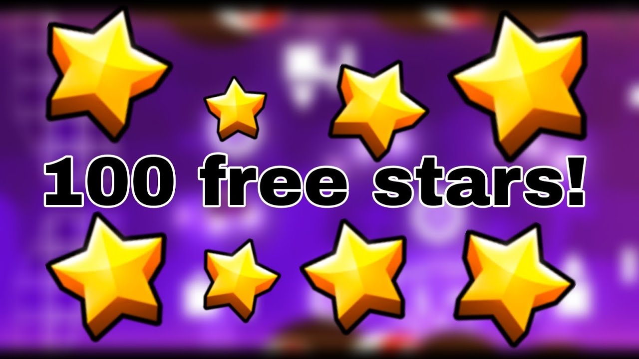 100 free stars! | Geometry Dash - YouTube