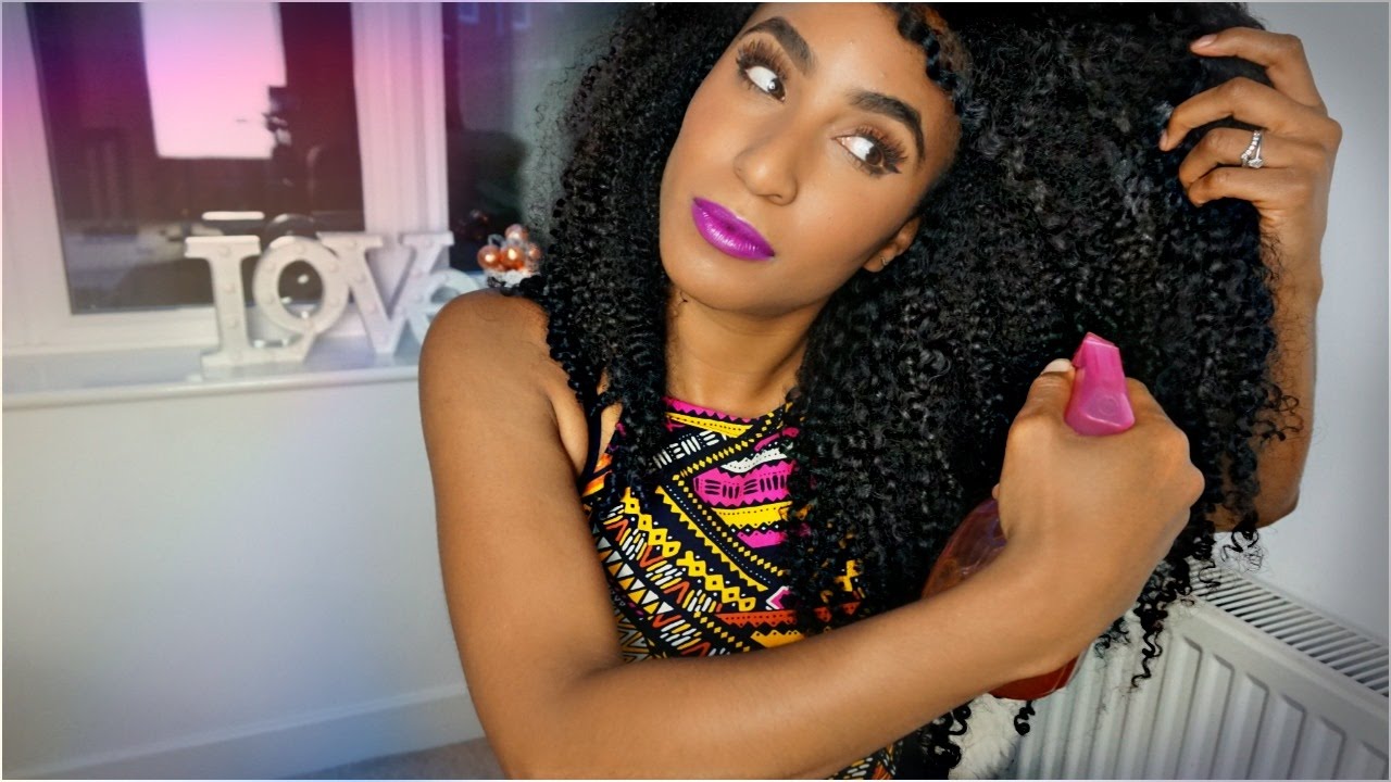 Curly Routine | TEA and protective styling for max hair growth - YouTube