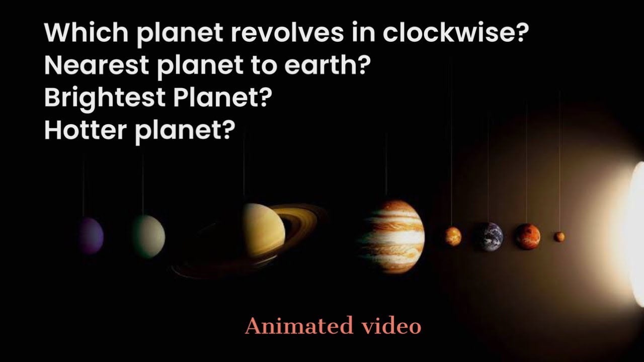 Which planet revolves Clockwise? Hotter planet? Brightest Planet ...