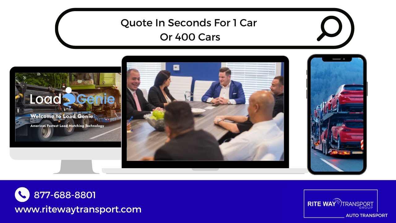 Quote In Seconds For 1 Car Or 400 Cars - Rite Way Auto Transport - YouTube