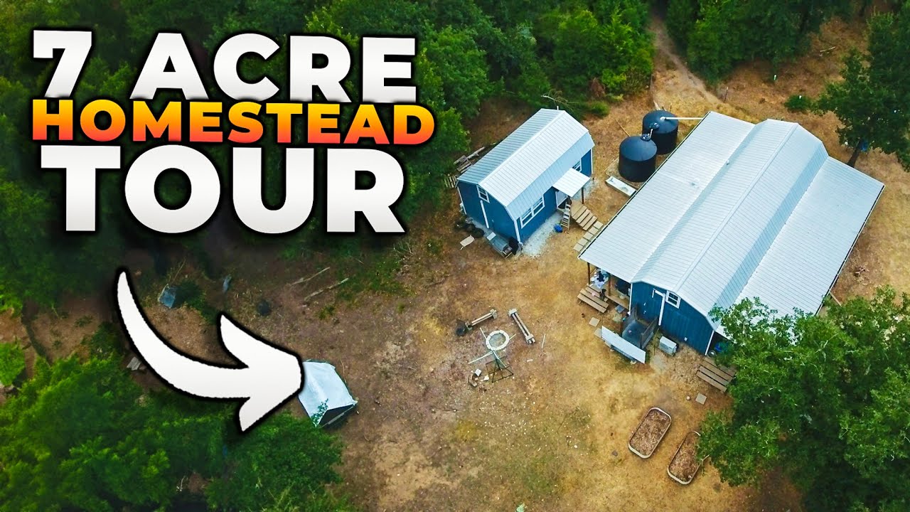 7 Acre Homestead Tour {After 3 Months With NO RAIN} - YouTube