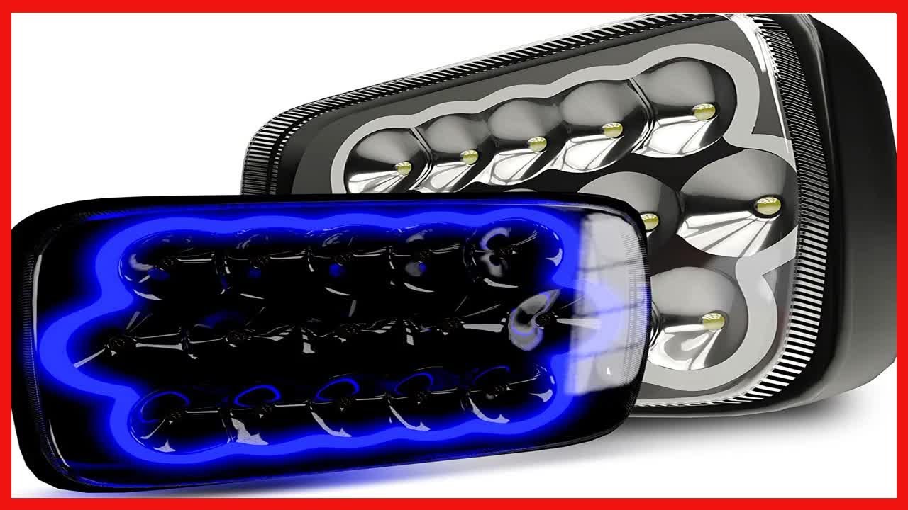 ROLINGER 2PCS H6054 Led Headlights 7x6 5x7 Auto Head Lamp Replacement ...