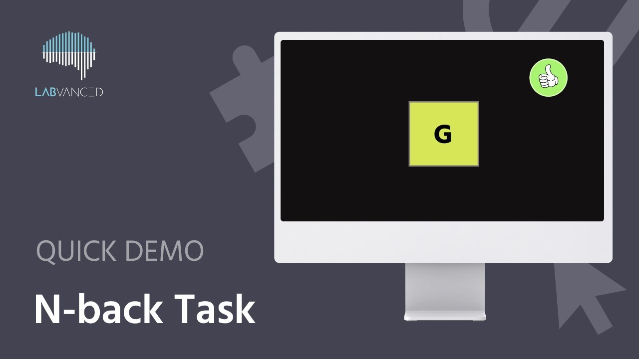 N-Back Task | Quick Demo - YouTube