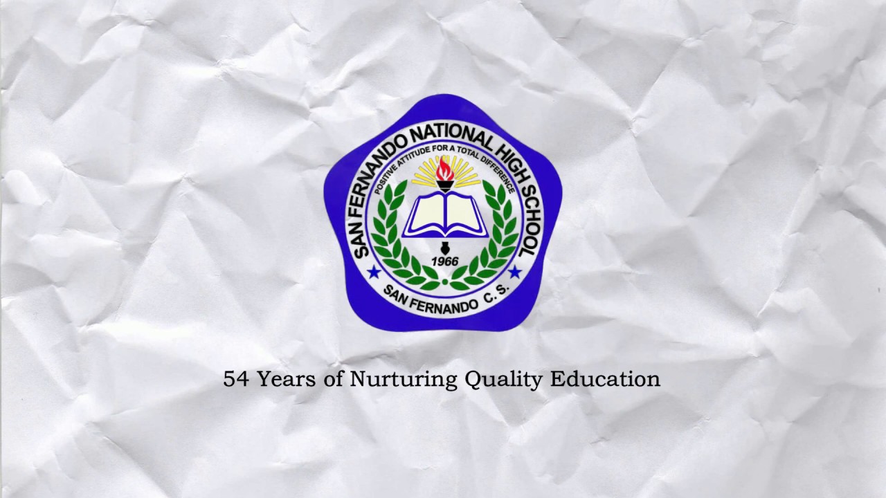 San Fernando National High School - School Logo Reveal Intro - YouTube