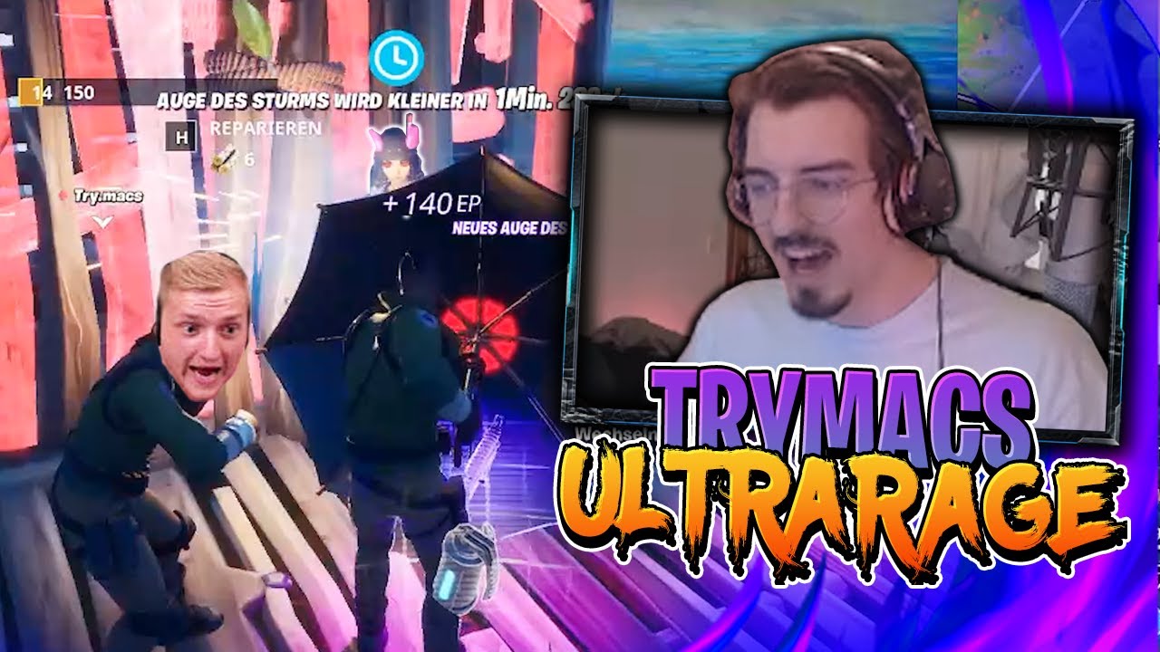 100 € Wette & TRYMACS HEFTIGSTER RAGE wegen RUMATHRA 😂 Fortnite nach 2 ...