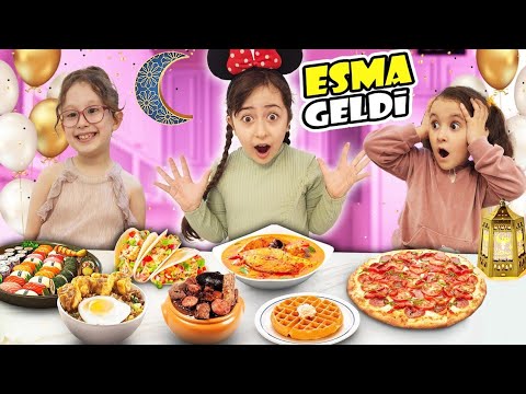 ESMA EVİMİZE GELDİ !! BAHAR BANU ALYA VE ESMA İFTAR VLOG !