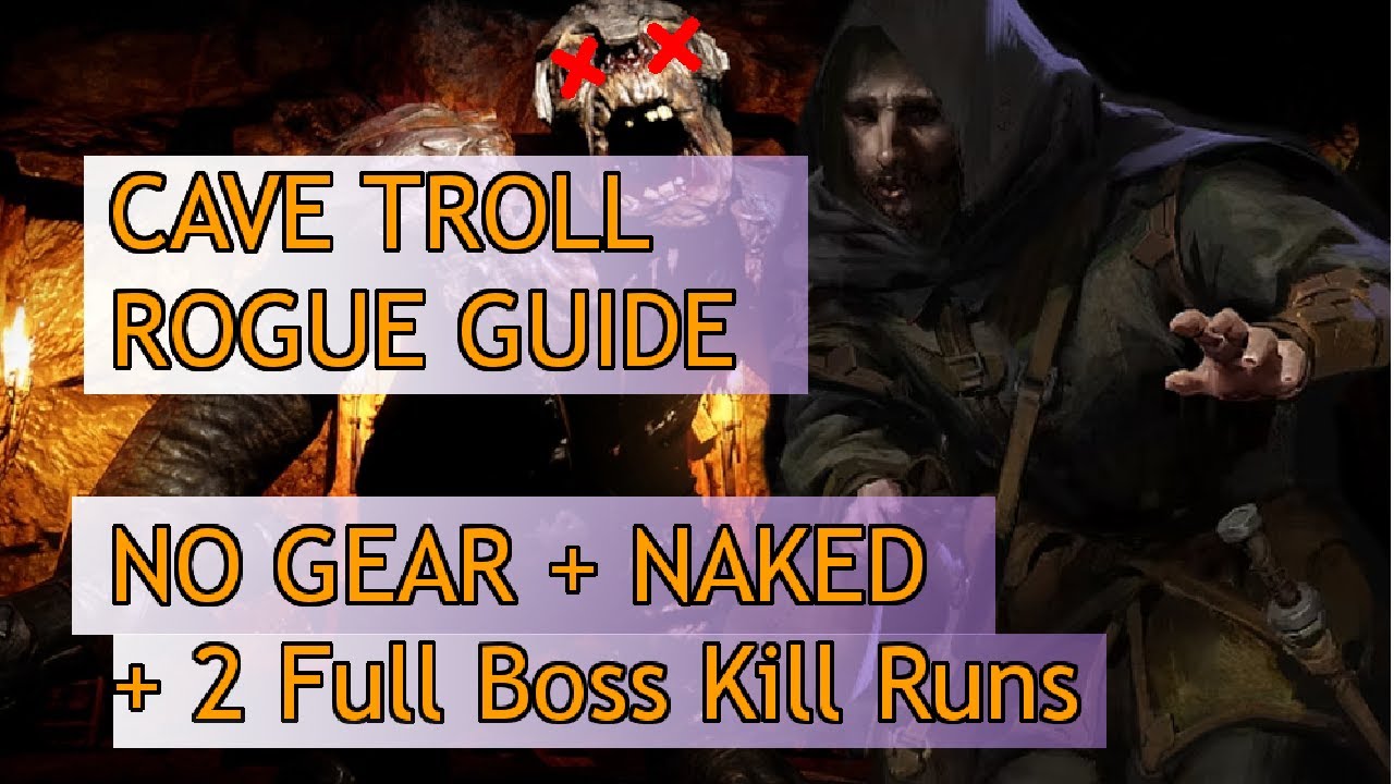 NEW SOLO Cave Troll Guide Dark and Darker for Rogues. Grey Gear + No ...