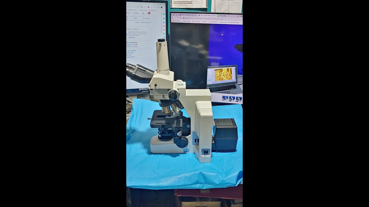 Nikon Eclipse E600 fluorescence /Bio/Phase microscope - YouTube