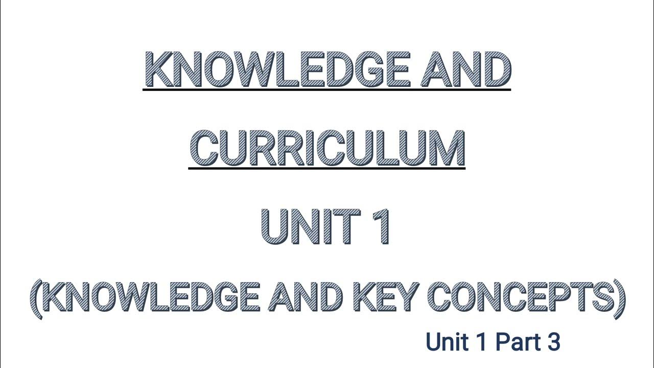 B.Ed 2 year| Unit 1 Part 3 - YouTube