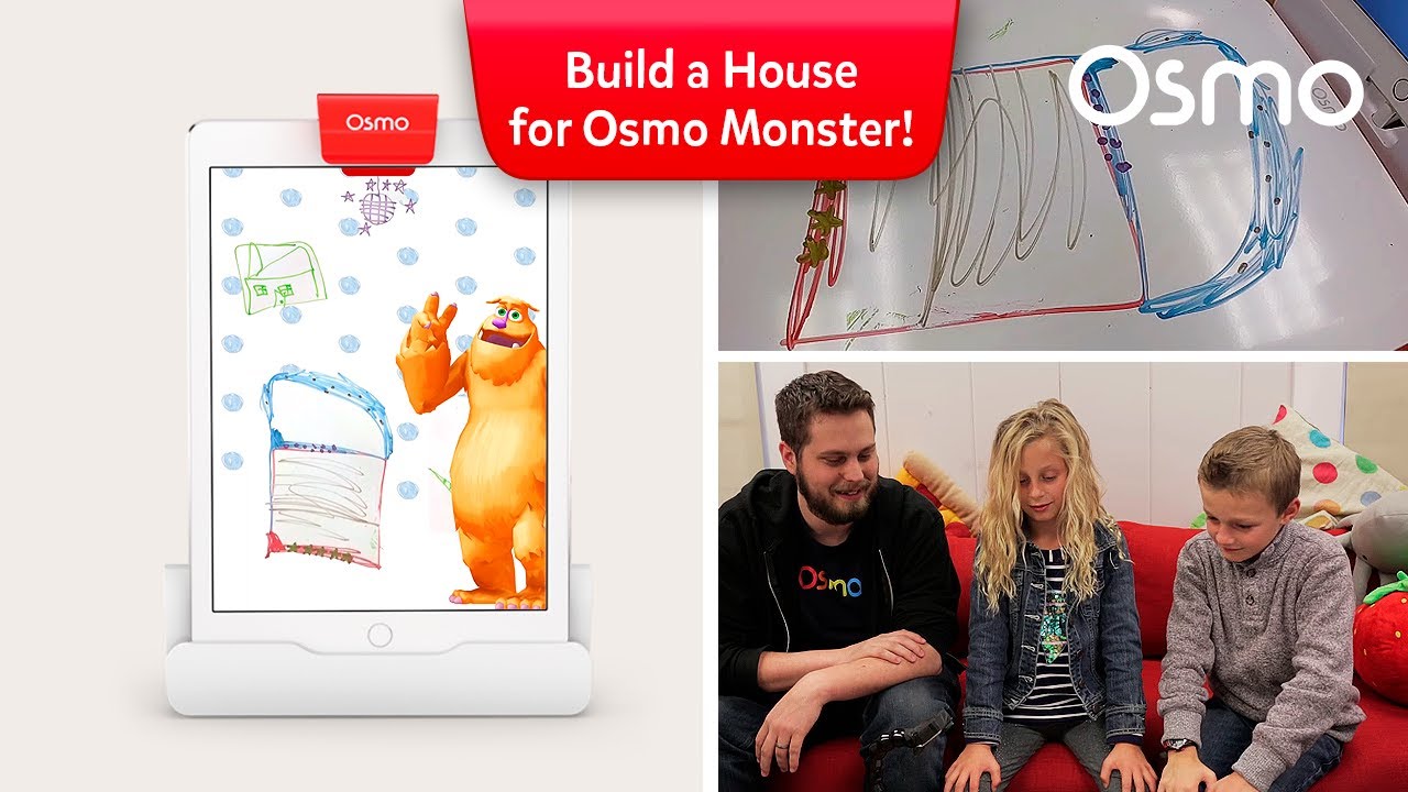 Let's Play Osmo! Build a house for Osmo Monster - YouTube