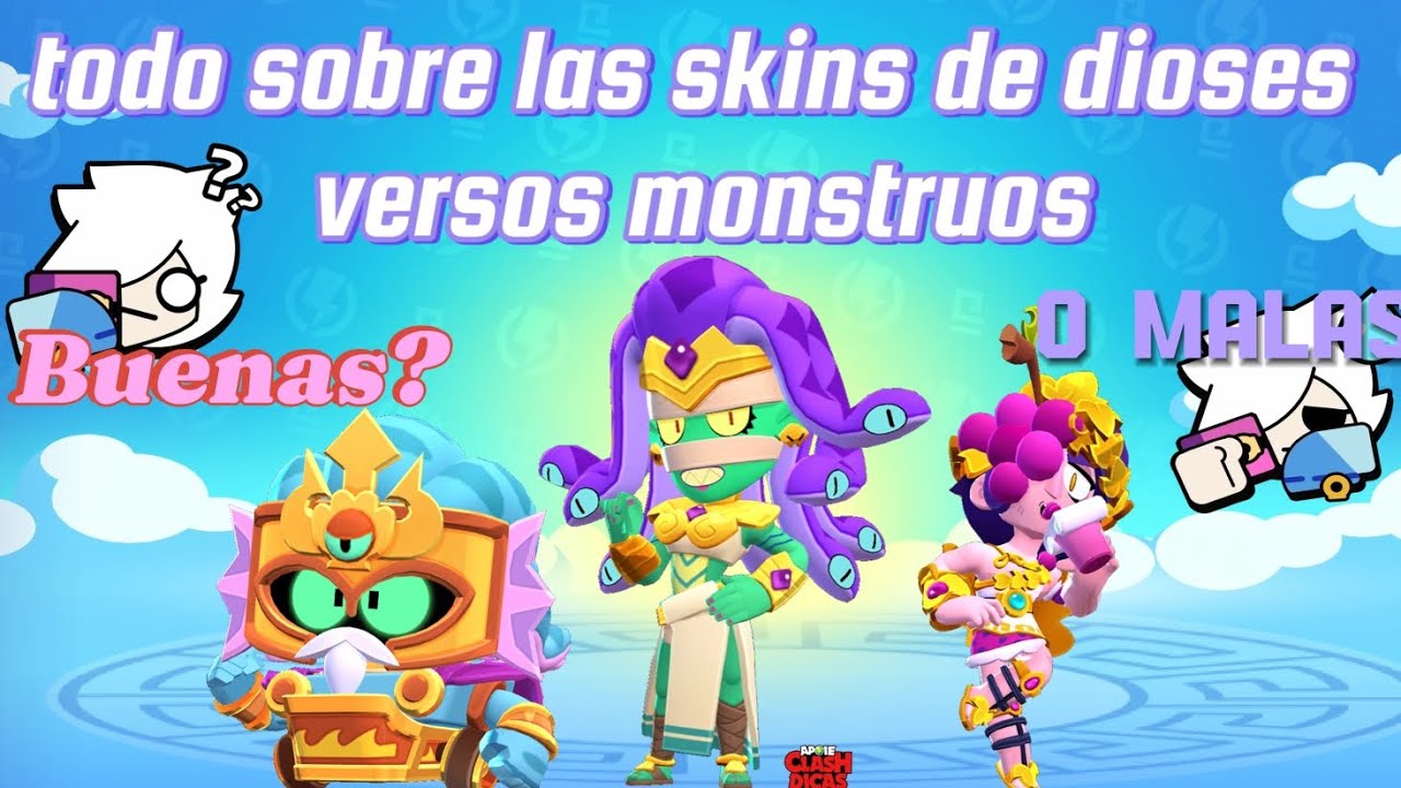 TODO SOBRE LAS NUEVO SKIN DE LA TEMPORADA DIOSES VS MOUSTROS🐍🔱🍷|BRAWL ...