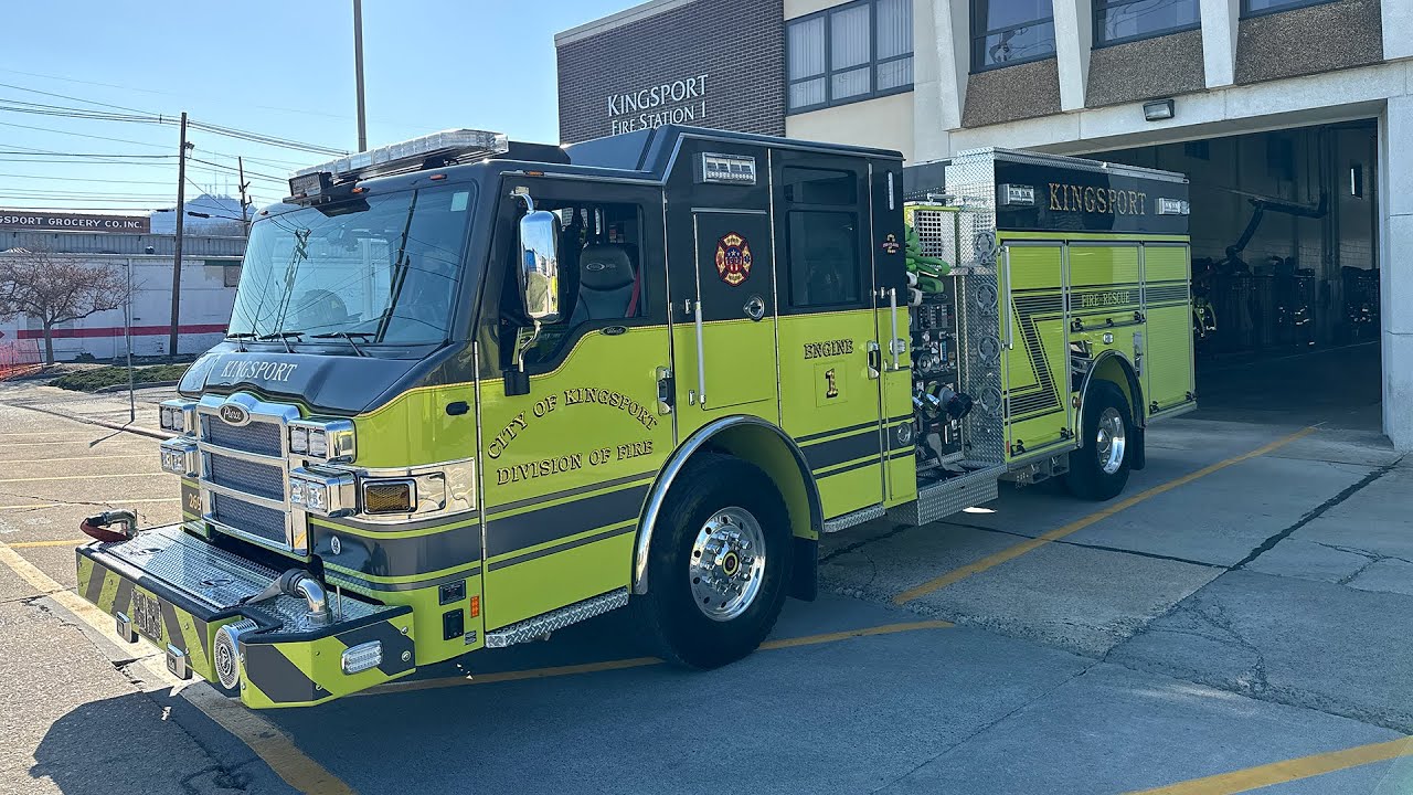 Truck Walk-Around Kingsport, Pierce Velocity Pumpers - 37625 - YouTube