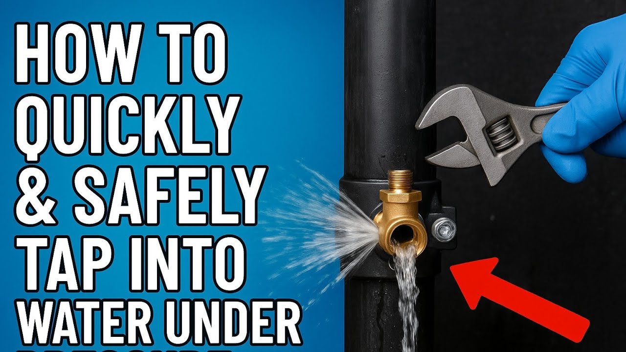 How to Tap a Pressurized Pipe (Safely) - YouTube
