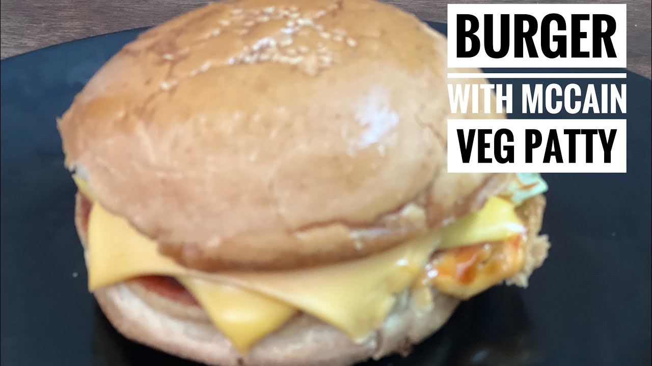 McCain Veg patty burger | veg burger | Easy burger recipe - YouTube