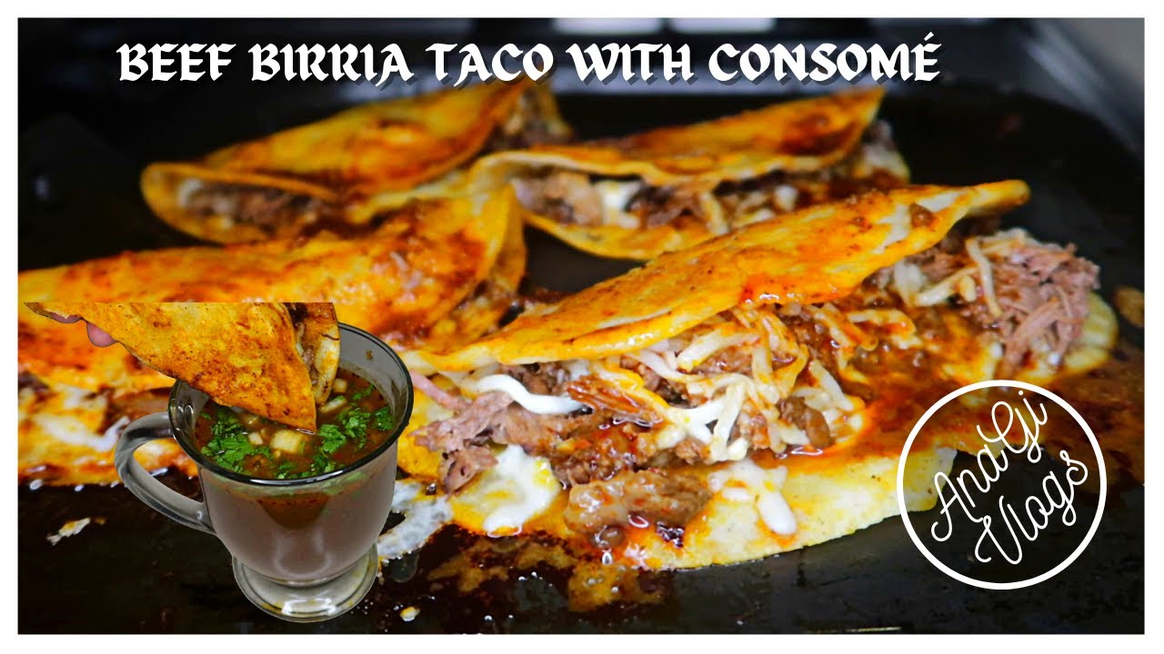 Beef Birria Taco With Consomé/Birria Taco Con Consomé - YouTube