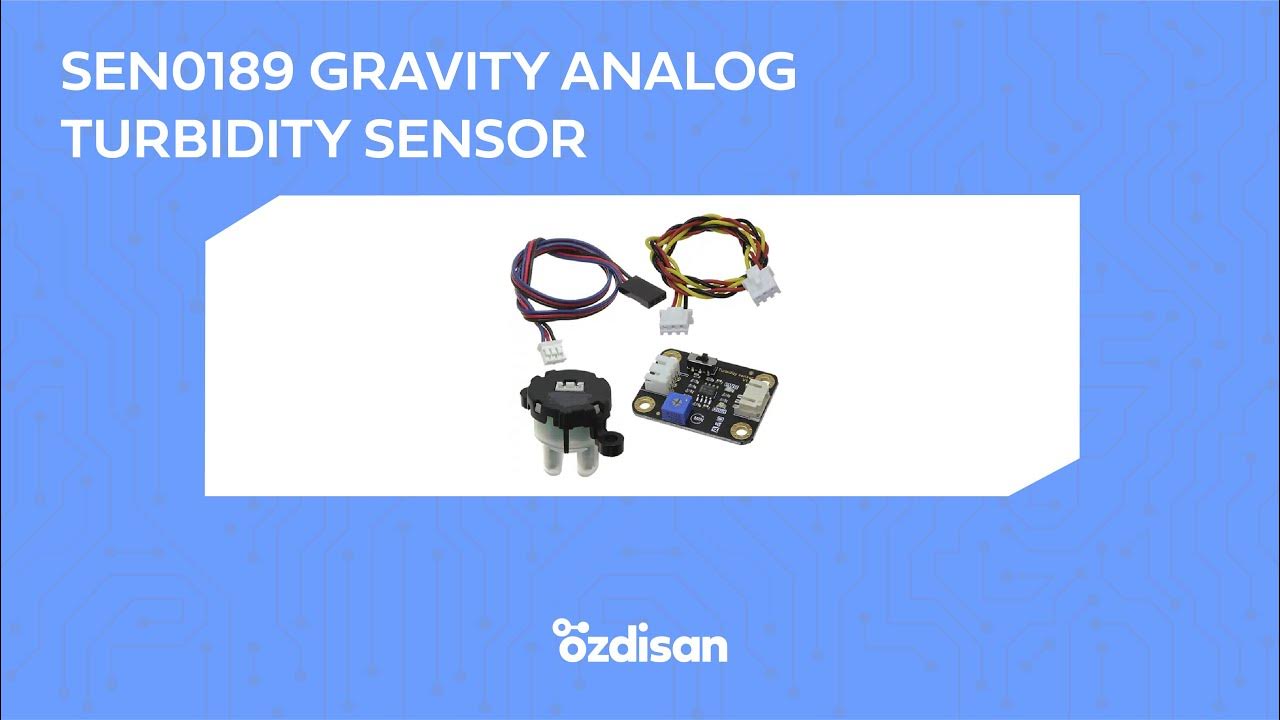 SEN0189 GRAVITY ANALOG TURBIDITY SENSOR - YouTube