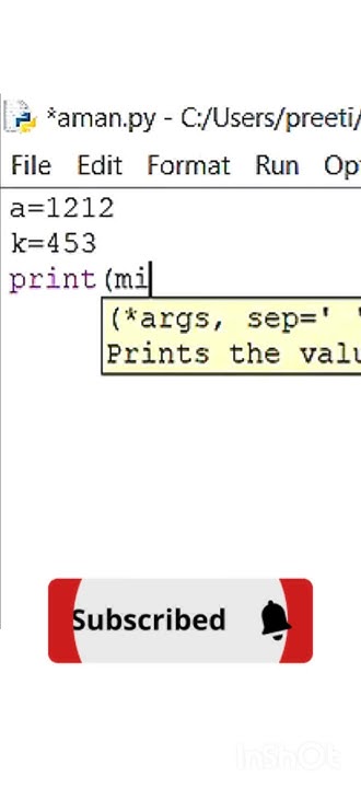 code - Find minimum number #programming #code - YouTube
