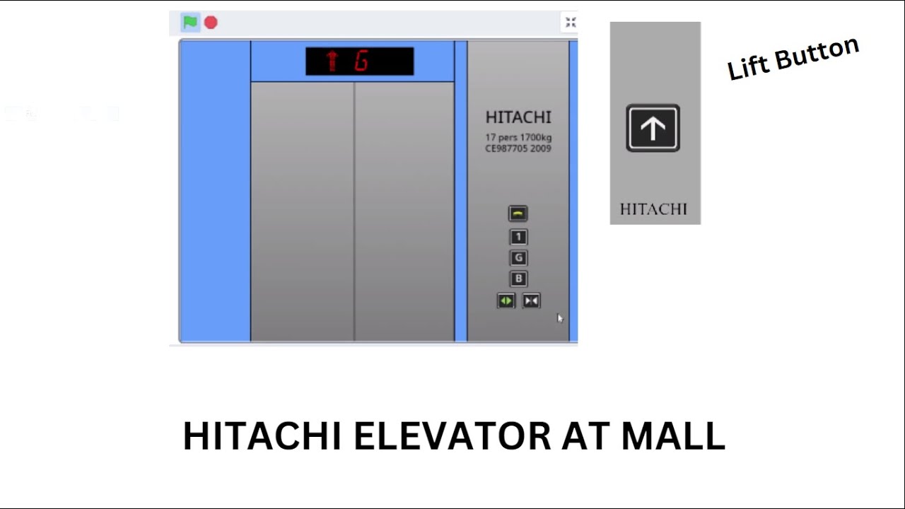 Hitachi elevator at mall - YouTube