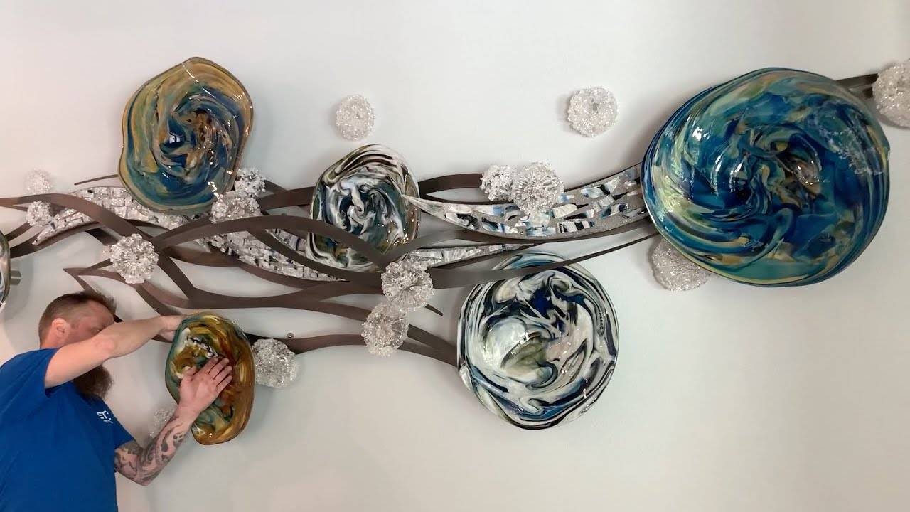 Exploding glass meets fine art glass! - YouTube