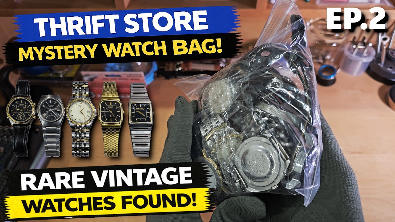 Thrift Store Mystery Watch Bag EP.2 - Found Rare Vintage Watches! - YouTube