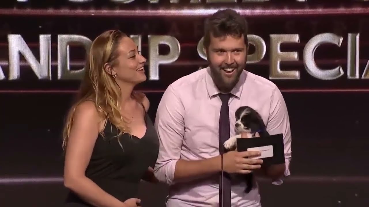 Dylan Macdonald Accepts His Father HCA Awards - YouTube