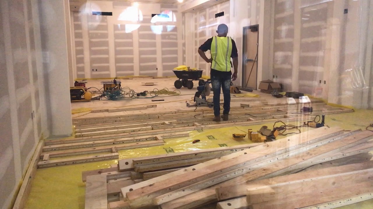 Henry LaBrun Studio Flooring Installation Time-Lapse - YouTube
