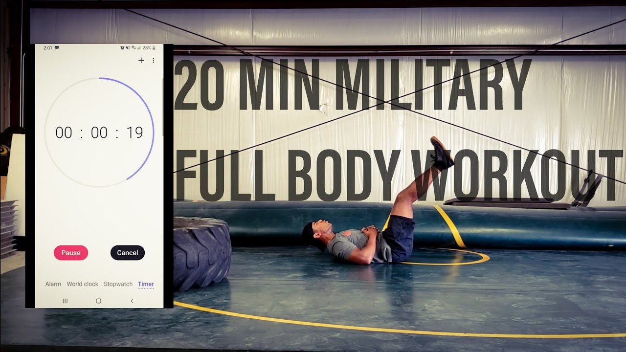 20 MINUTE MILITARY FULL BODY WORKOUT - YouTube