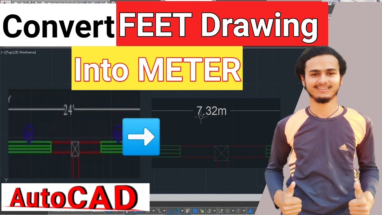 How To Convert Feet Drawing Into Meter In AutoCAD In Nepali Feet how-to-convert-feet-drawing-into-meter-in-autocad-in-nepali-feet