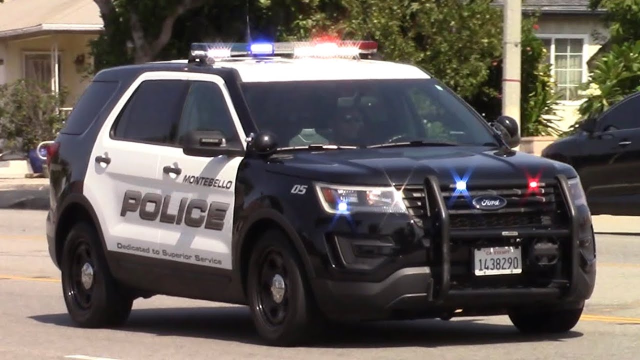 Montebello Police Dept. FPIU responding - YouTube