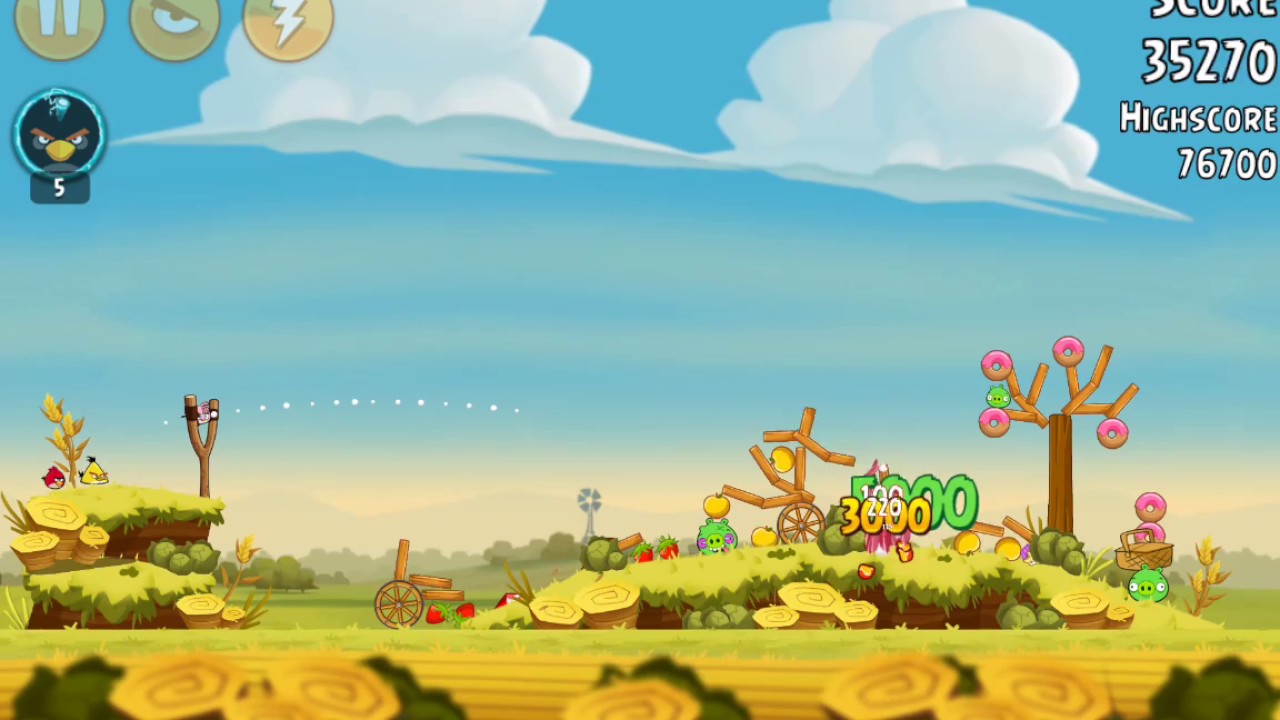 Angry Birds-Piggy Farm Level 32-2 Three Star Walkthrough - YouTube
