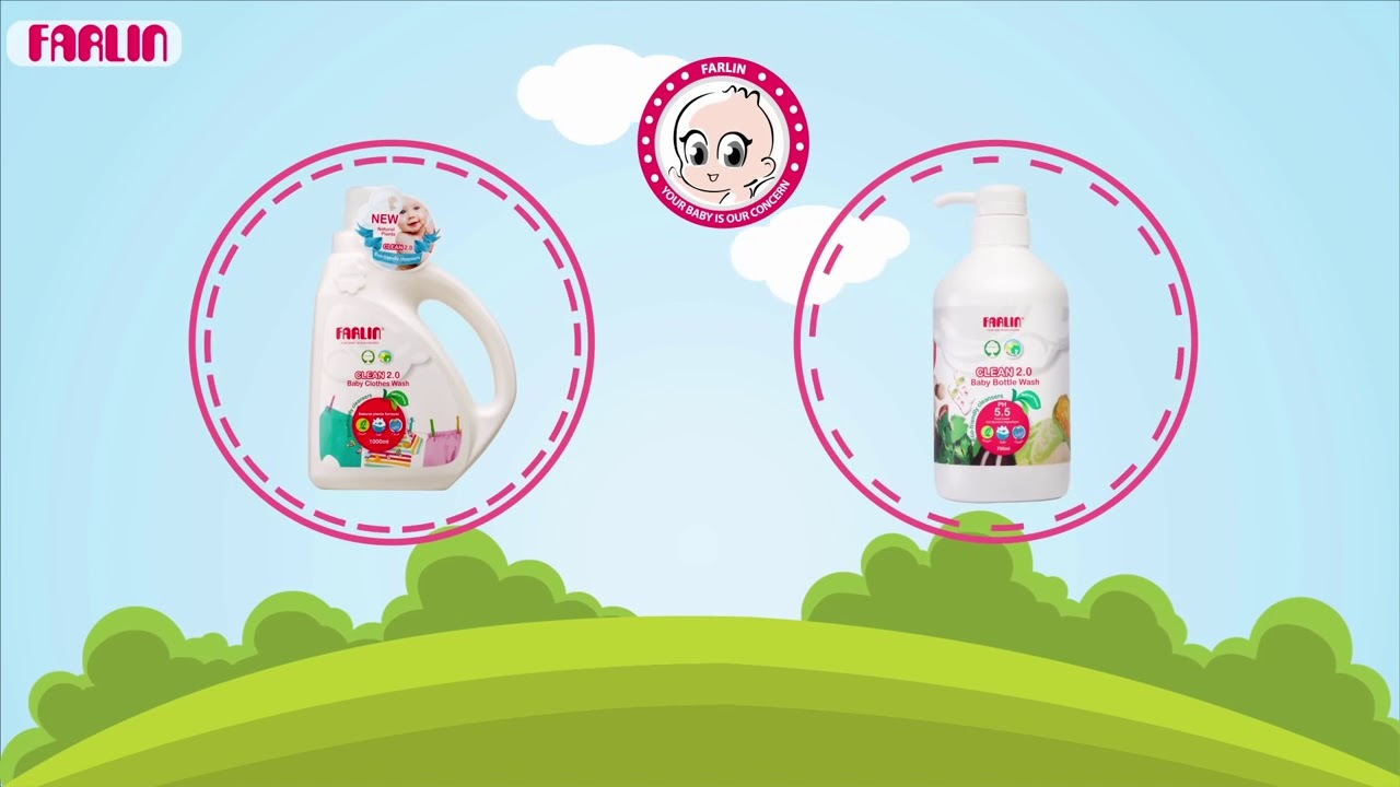 Farlin baby clothing detergent 1 - YouTube