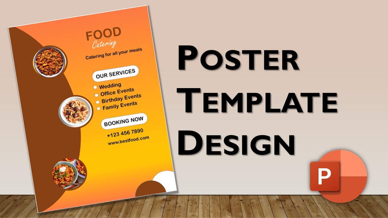 How to Create a Poster: A4 Poster Design Template - YouTube