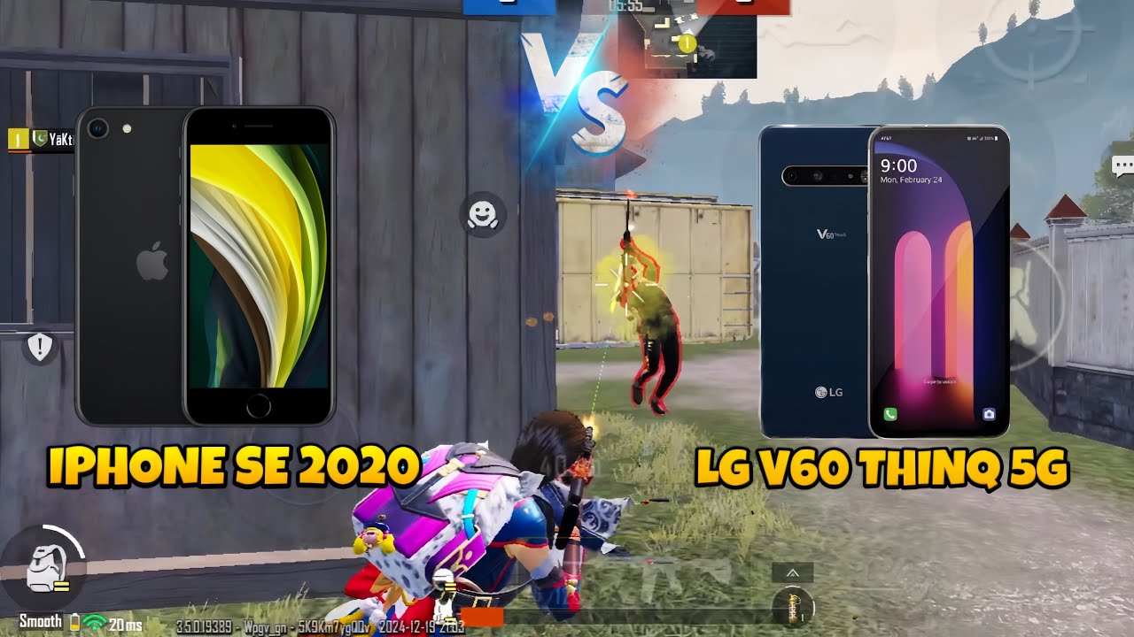 iPhone SE 2020 vs LG V60 ThinQ 5G test in 2025 |PUBG MOBILE| - YouTube