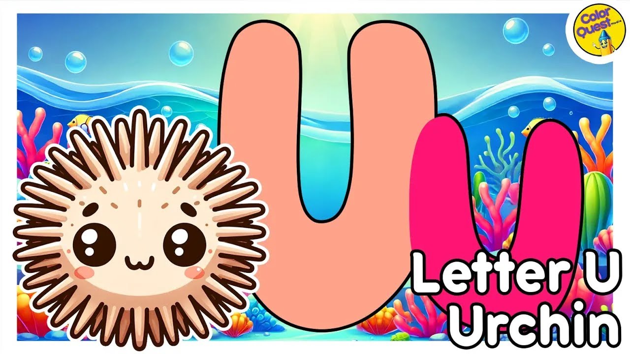 The BEST Letter U Song Learn the Letter U with Urchin 🎵Fun Alphabet ...