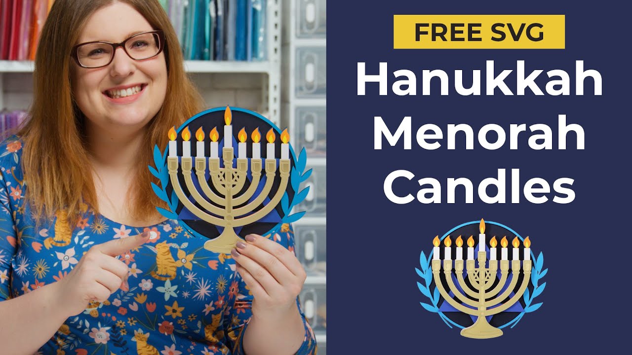 Free Hanukkah SVG 🕎 3D Menorah Craft Ideas for Hanukkah - YouTube