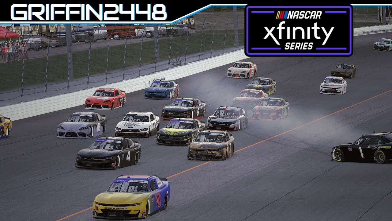 white knuckle finish - iRacing NASCAR Xfinity Class B Open at Iowa ...