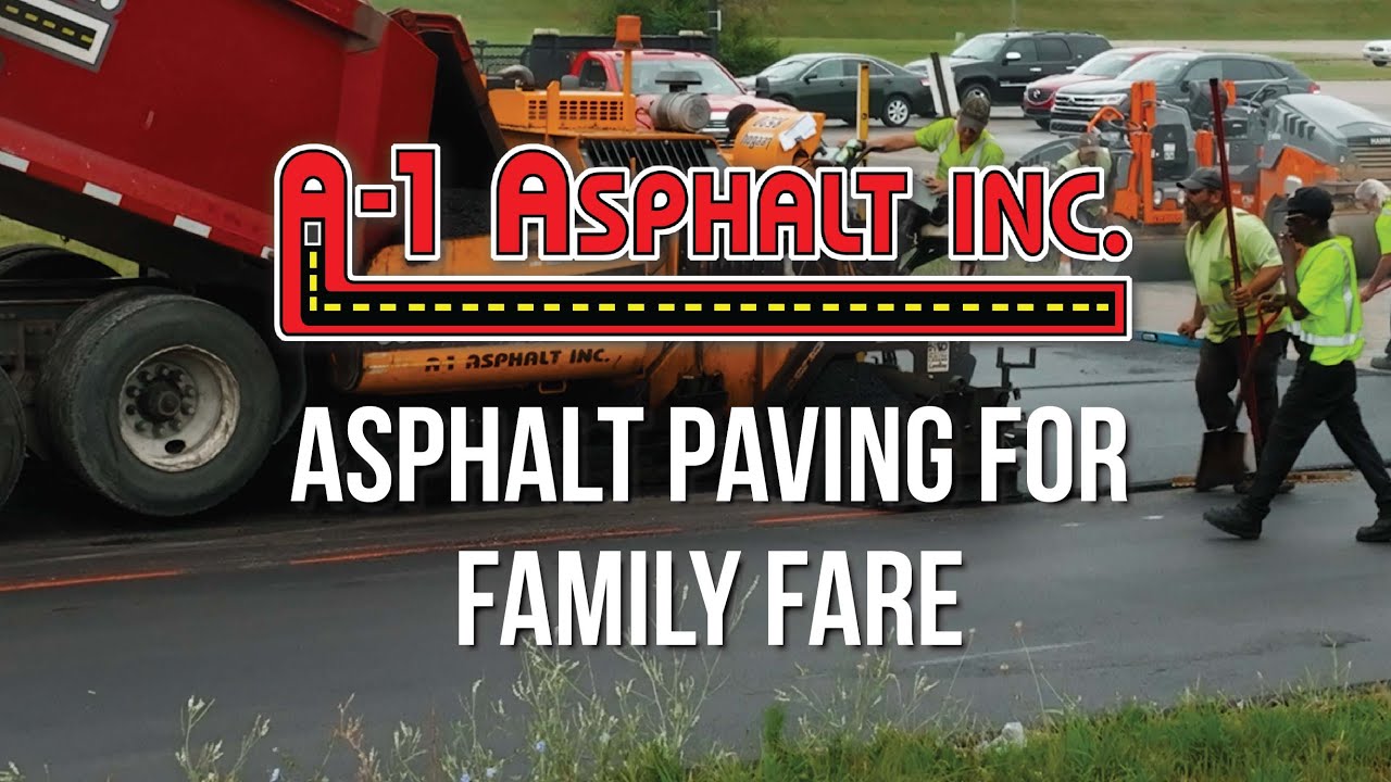 Asphalt Paving For Family Fare in Byron Center - YouTube