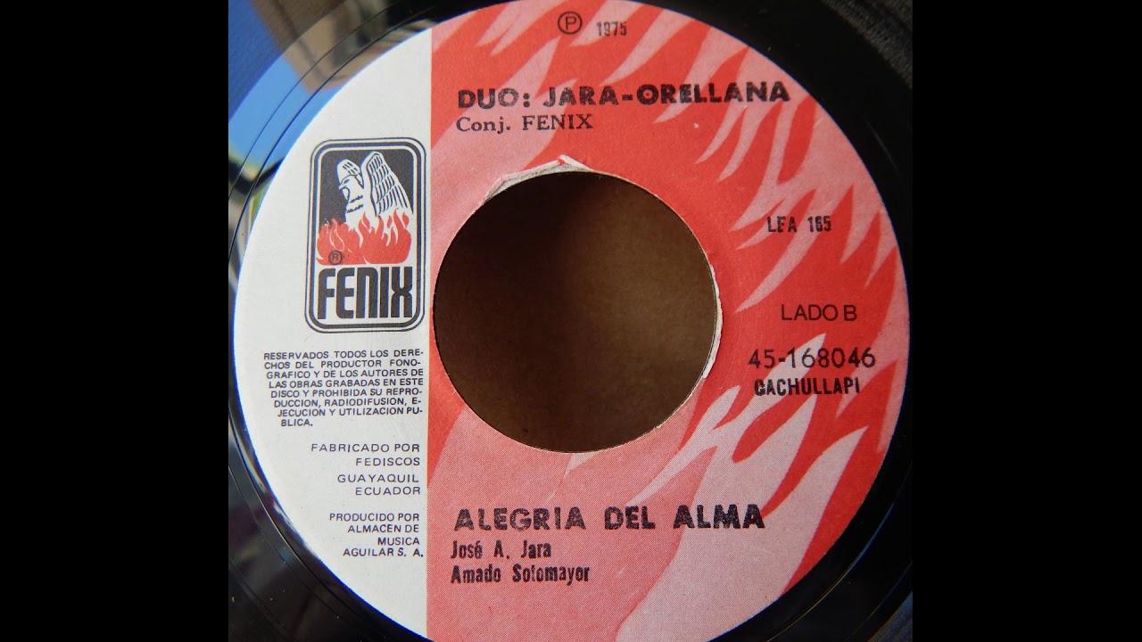 CACHULLAPI: ALEGRIA DEL ALMA.- DUO JARA ORELLANA-. AUDIO DE DISCO DE ...