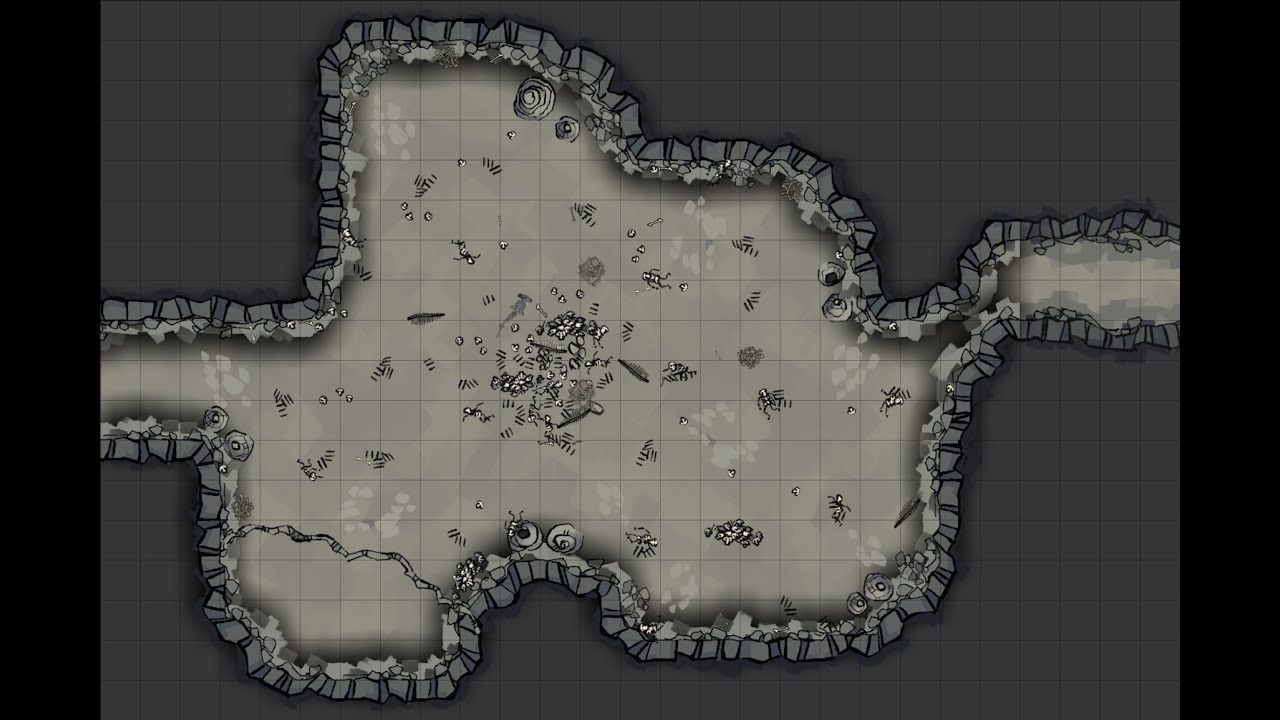 Boneyard Terrain Encounter Map: D&D map made in Dungeon Painter Studio ...