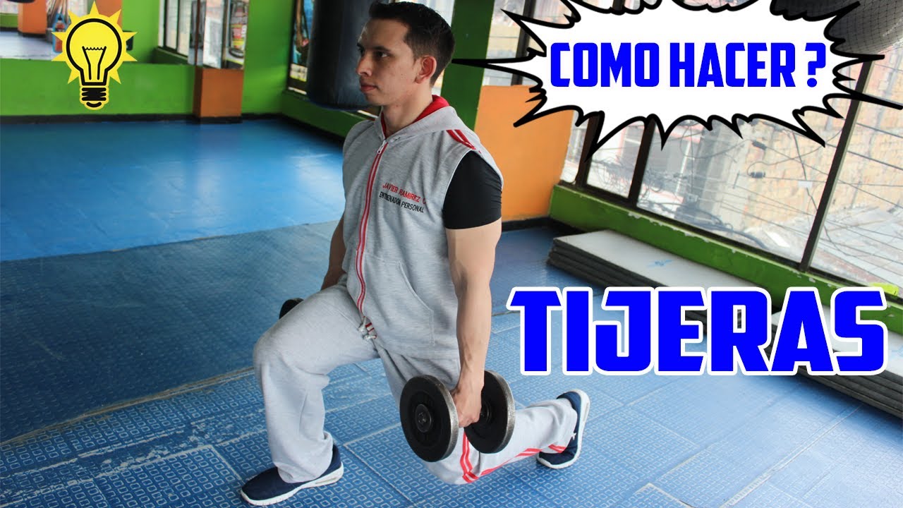 COMO HACER TIJERAS EN EL GYM - YouTube