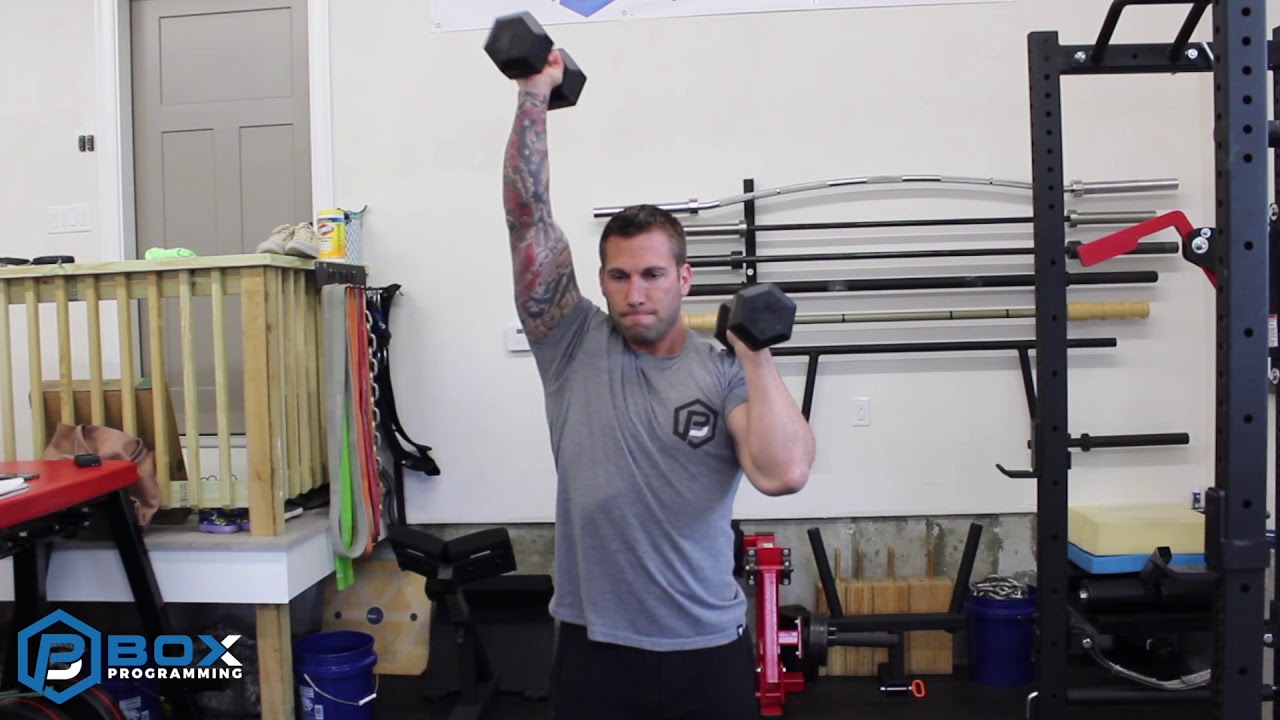 Alternating Neutral Grip DB Press - YouTube