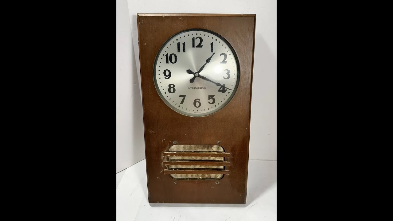 Antique 1940 International Clock Intercom Speaker Combo Overview - YouTube