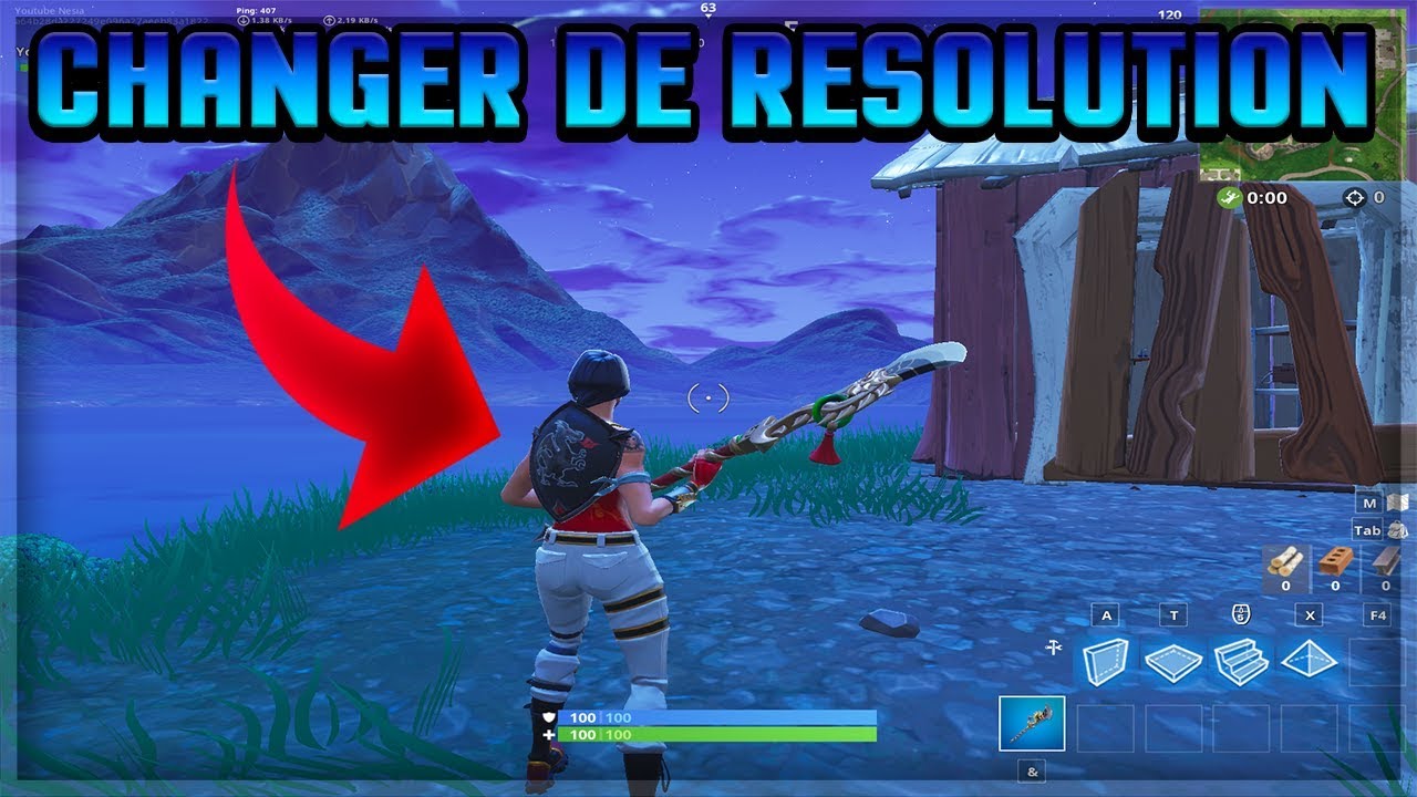 COMMENT CHANGER SA RESOLUTION SUR FORTNITE ! - YouTube