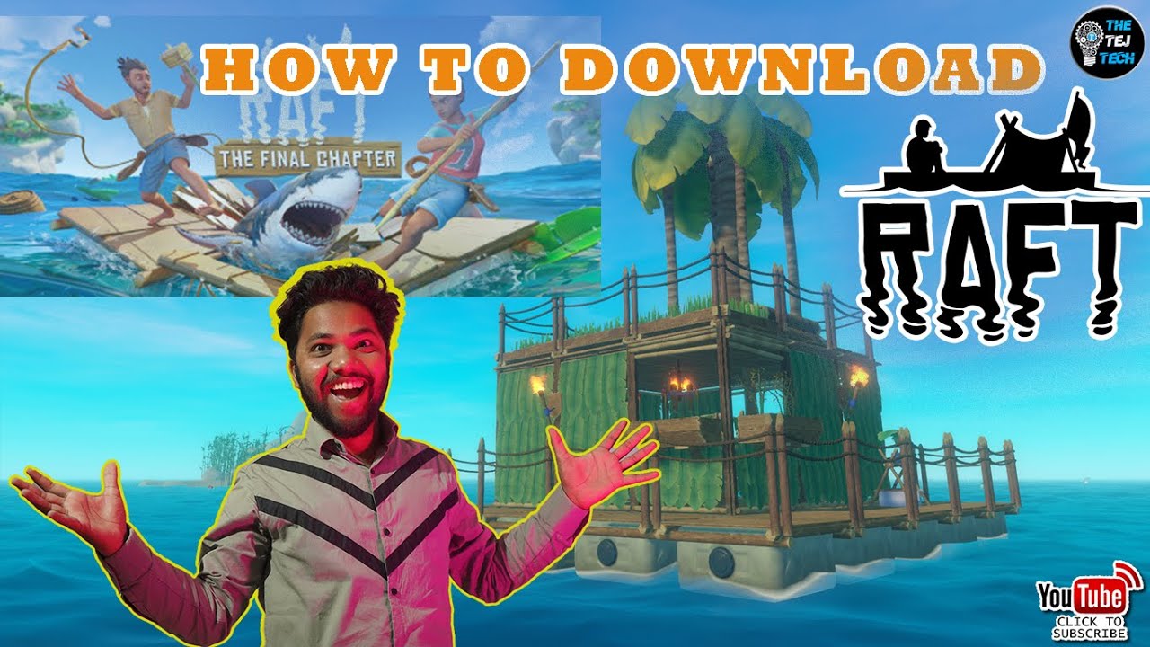 RAFT || BEST Open World Survival Craft Game || The Tej Tech - YouTube