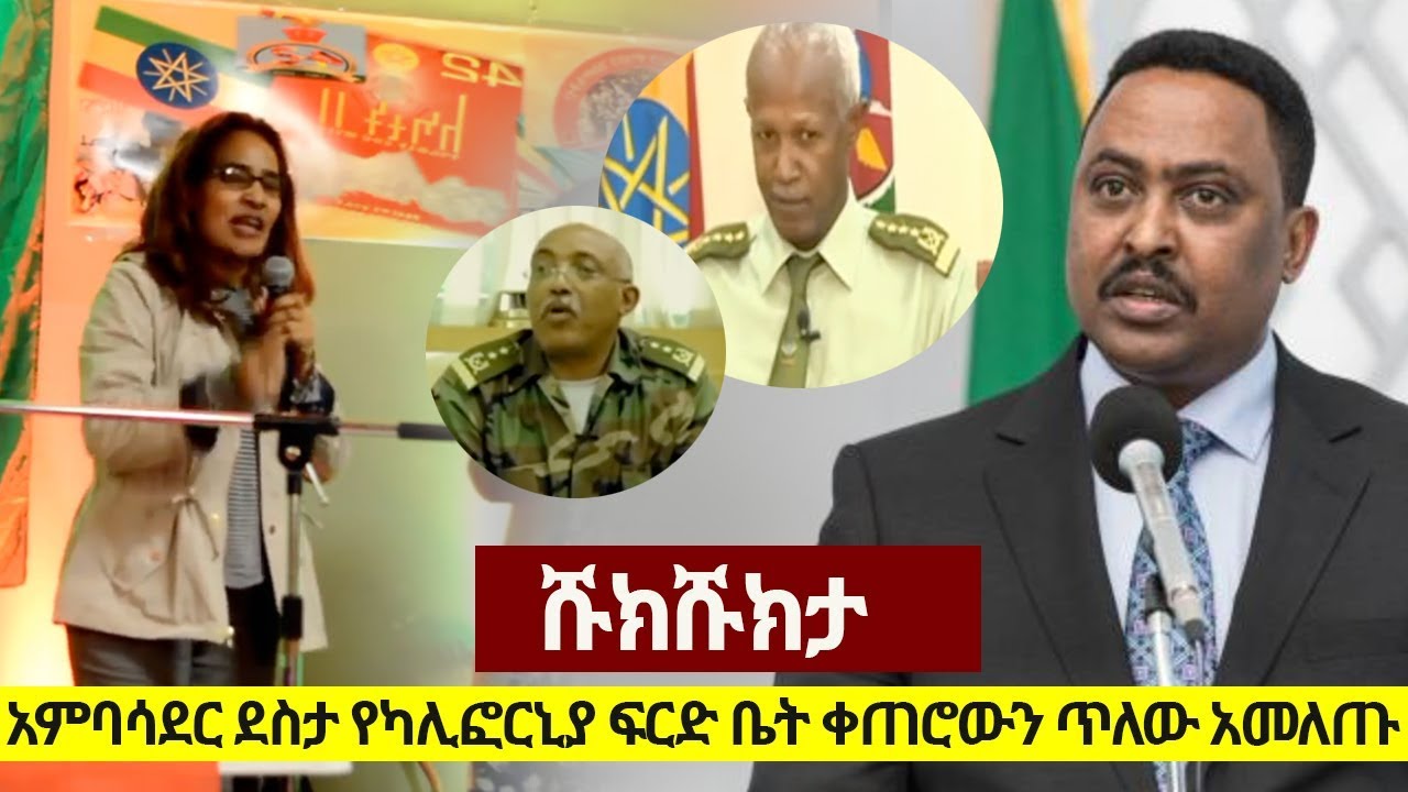 Shukshukta (ሹክሹክታ) - አምባሳደር ደስታ የካሊፎርኒያ ፍርድ ቤት ቀጠሮውን ጥለው አመለጡ | Amb ...
