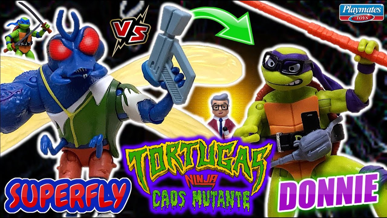 Tortugas Ninja: Caos Mutante - DONNIE vs SUPERFLY | Figuras Colección ...