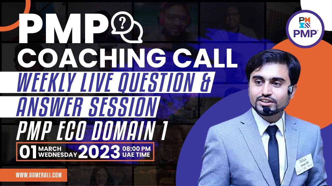PMP Live Coaching for PMP 2022 according to ECO- Exam content oultine ...