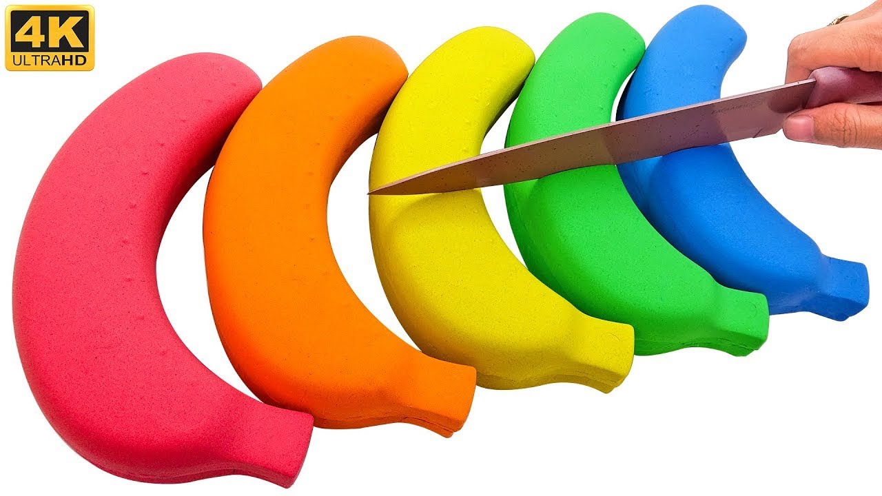 Cutting ASMR Kids | Satisfying Asmr l How To Make Kinetic Sand Rainbow ...