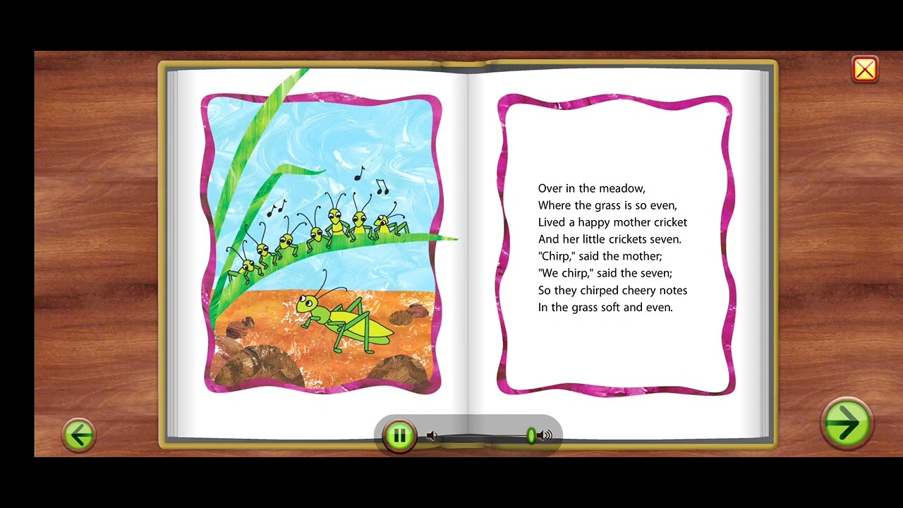 Starfall Talking Library, Fiction & Poetry stories, Over In The Meadow ...