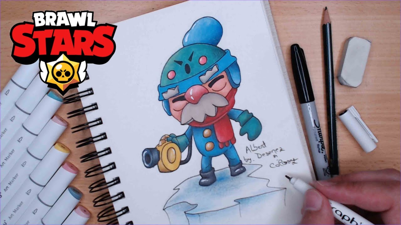 Easy Drawing of GALE - Chromatic Brawler - BRAWL STARS [ How to Draw ...